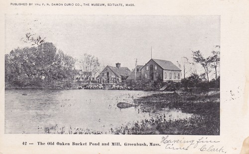 Greenbush, MA - The Old Oaken Bucket Pond and Mill | eBay
