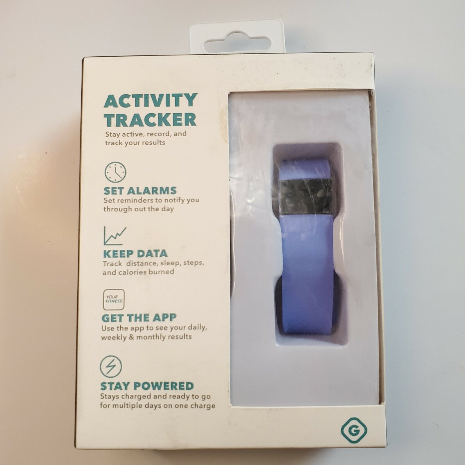 GEMS Activity Tracker Armband Blue Record Your Distance Calories Sleep ...