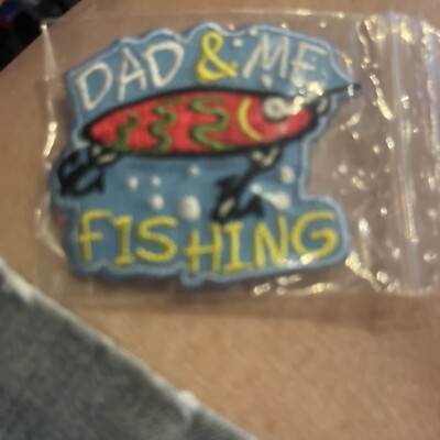 Girl Boy Cub DAD & ME FISHING trip Fun Patches Crests Badge SCOUT GUIDE ...