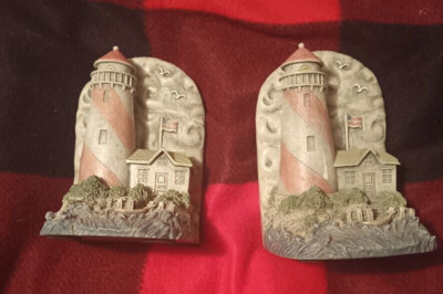 TCR Resin Bookends lighthouses | eBay