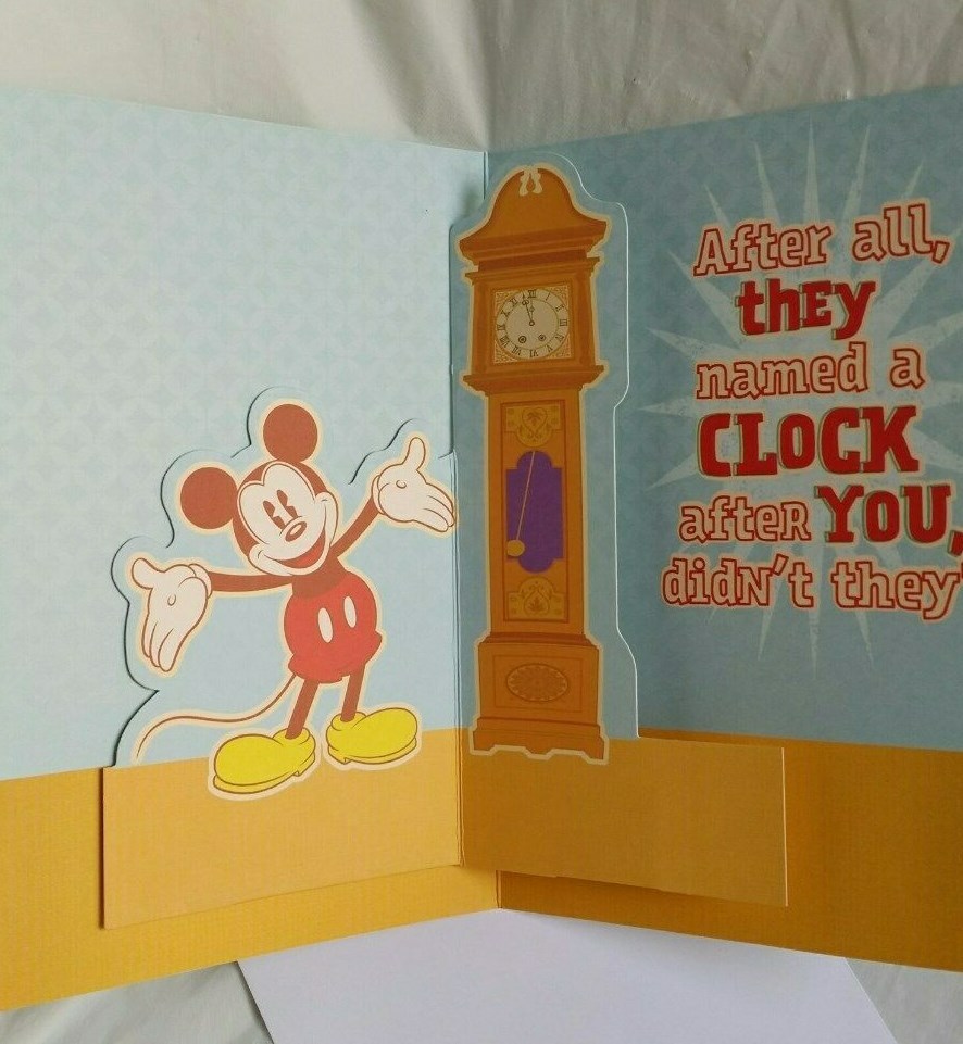GRANDFATHER BIRTHDAY CARD DISNEY MICKEY MOUSE 'TO MY VERY FAMOUS ...