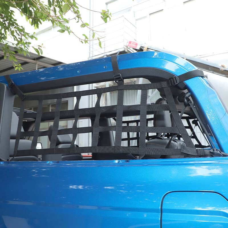 2x Rear Side Cargo Net Restraint Protective Mesh Net For Ford Bronco ...