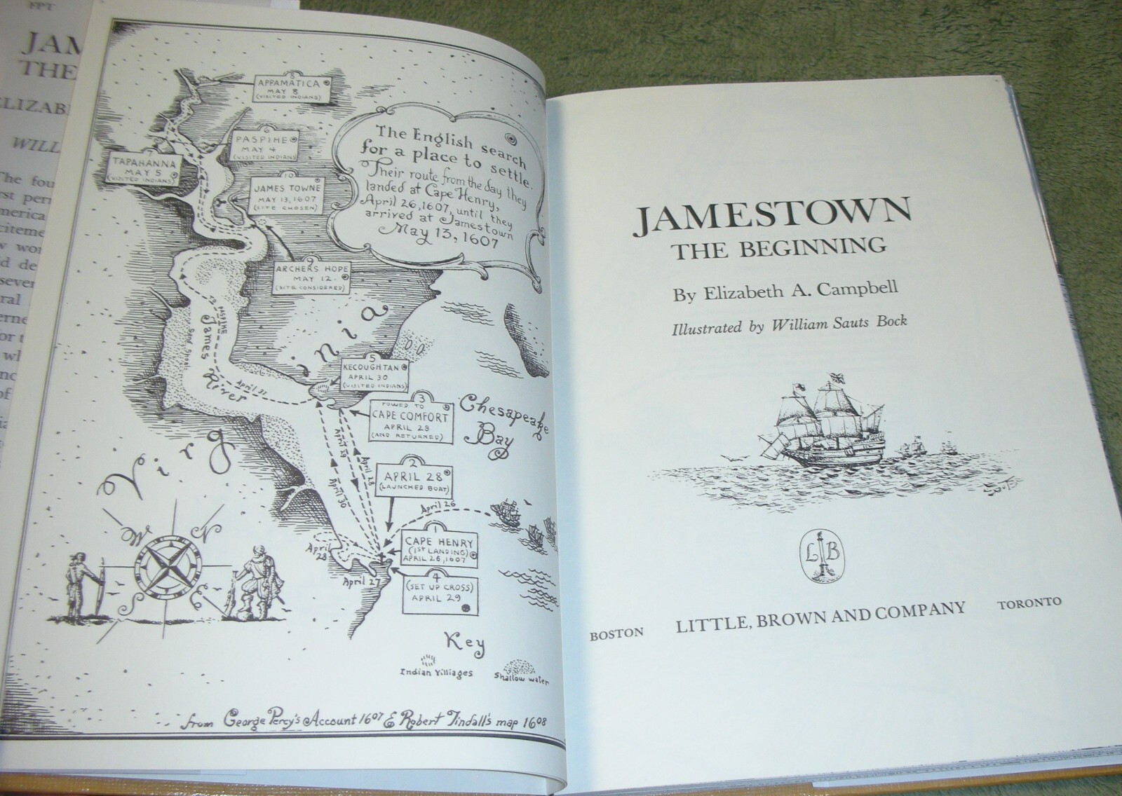 Jamestown : The Beginning by Elizabeth A. Campbell (1974, Library ...
