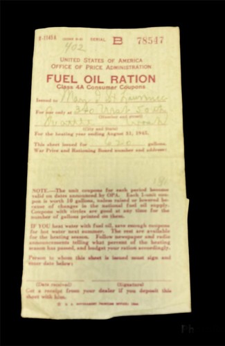 Fuel Oil Ration Stamps | eBay