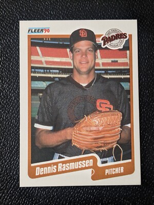 1990 Fleer Baseball - #165 Dennis Rasmussen - San Diego Padres | eBay