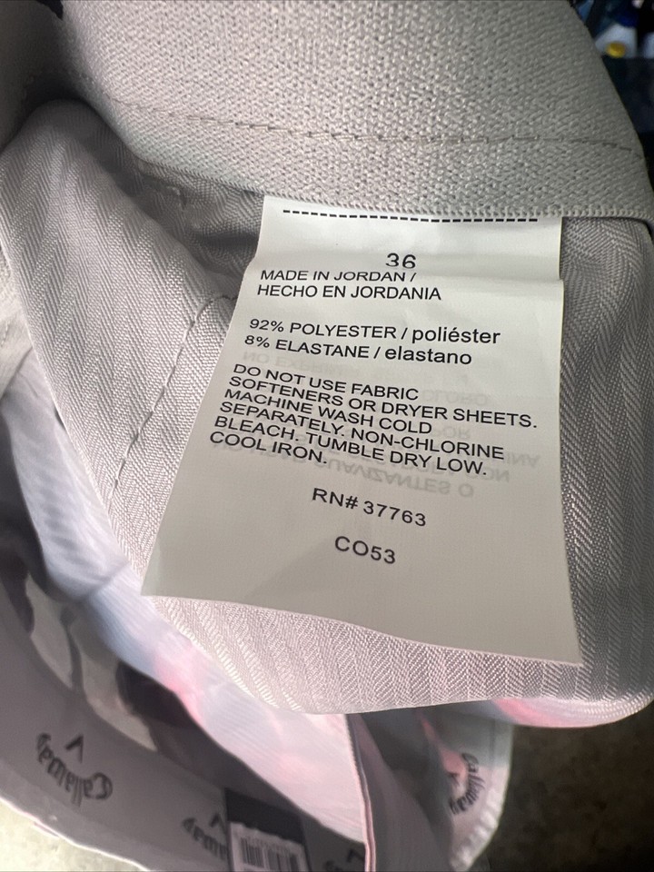 Callaway Opti-Dri Performance Golf Shorts (Size 36) Pearl Grey Heather MSRP$80 | eBay