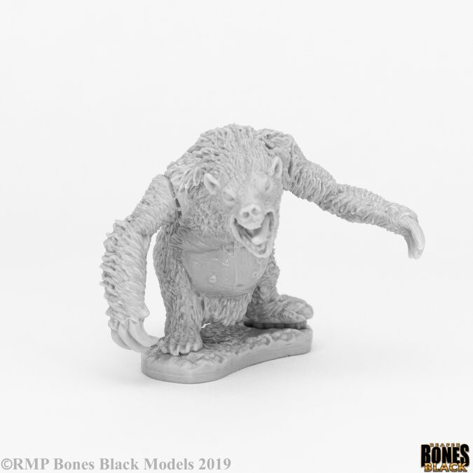 Reaper Bones Black Fantasy 44079 Giant Cave Sloth 45mm base | eBay