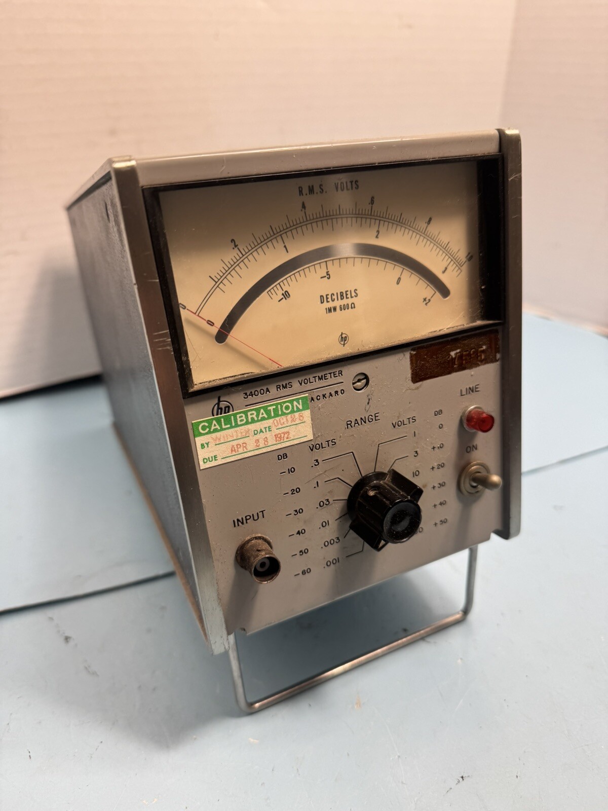 HP 3400A RMS Voltmeter Hewlett Packard 3rd Generation AC for sale ...
