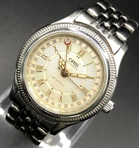 Watch Wh-13308 Oris 7465B Pointer Date 25 Koku Working Product | eBay