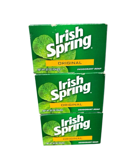 Irish Spring Original Scent Bar Soap 3.2 Oz. Pack of 3 NEW in Original ...