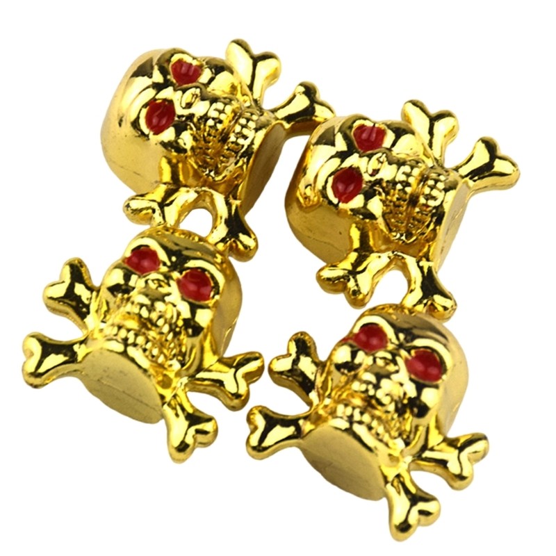 Skull Style Car Tyre Air Pressure Caps Seal Stem Cover Tire Accessories ...