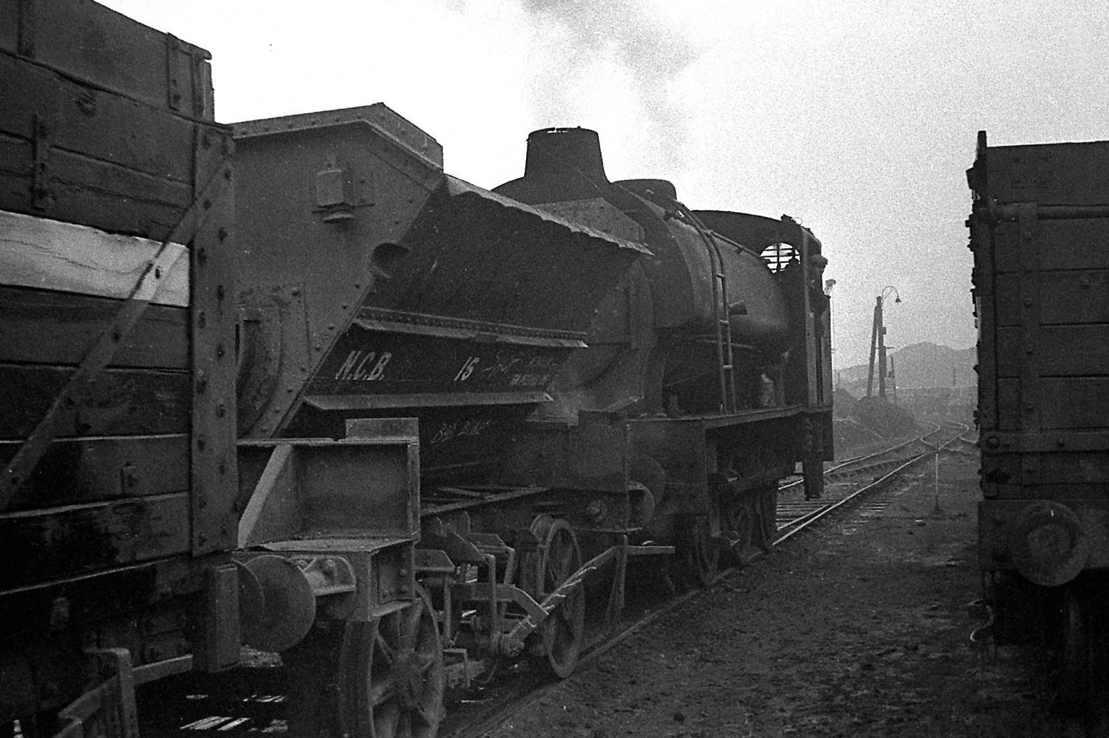 NCB Austerity 0-6-0st in yard Cadeby colliery Rail Photo F | eBay UK