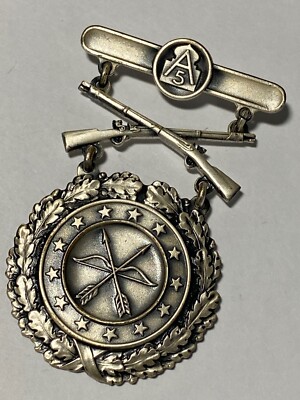 U.S. 5th ARMY, EXCELLENCE IN COMPETITION (EIC), RIFLE, SILVER, SHOOTING ...