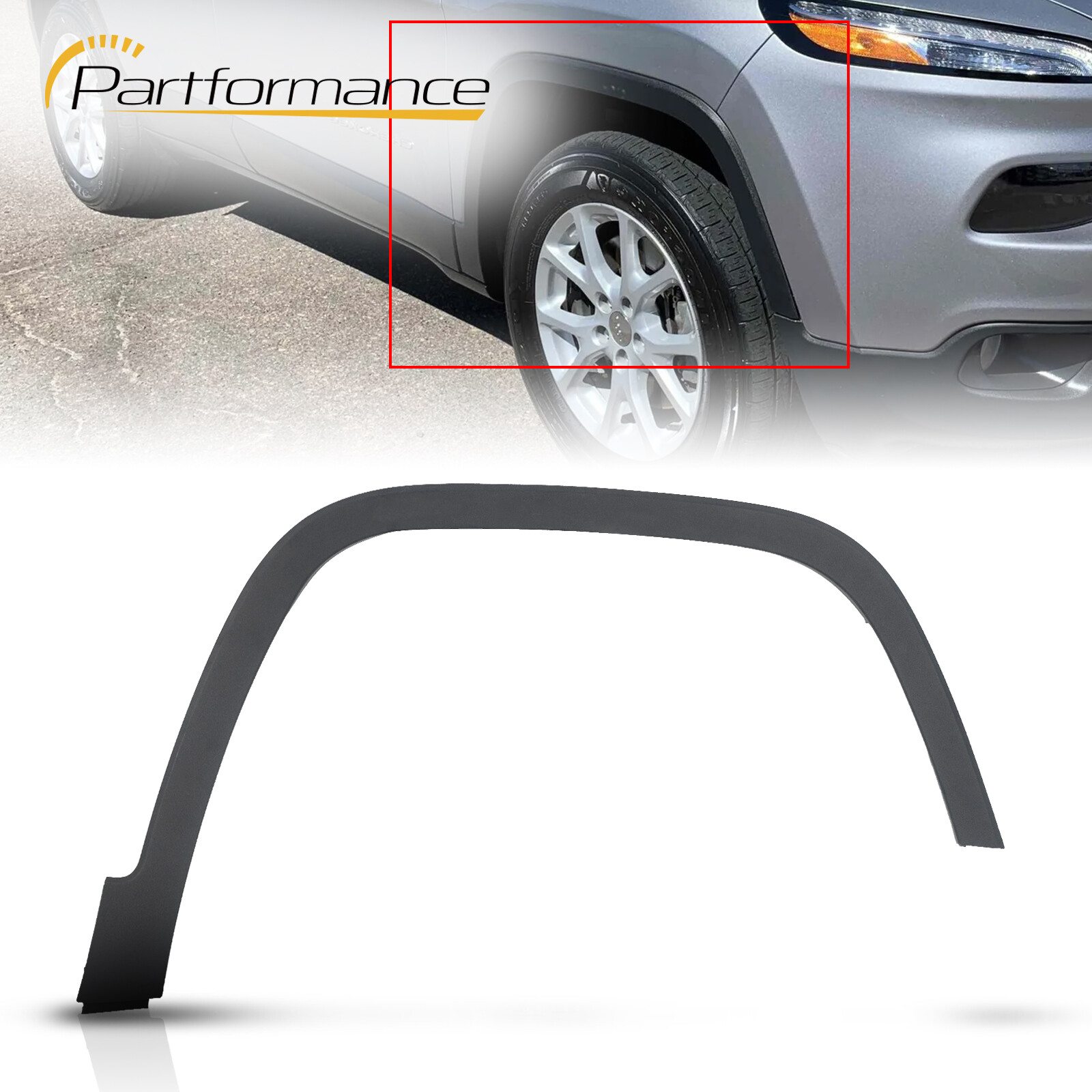 Front Passenger Side Fender Flare For 2014-2018 Jeep Cherokee ...
