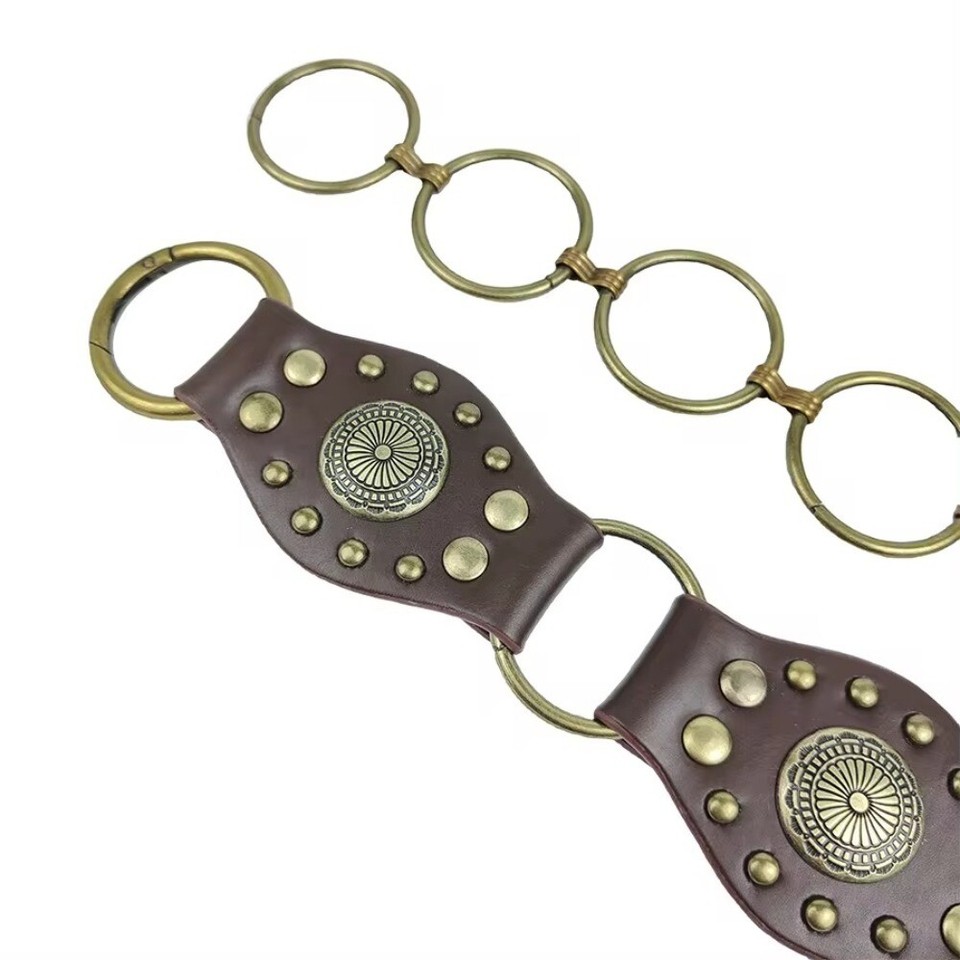 Trendy Rivet Leather Belt Spicy Girl Jeans Belt Fashion Waist Strap | eBay