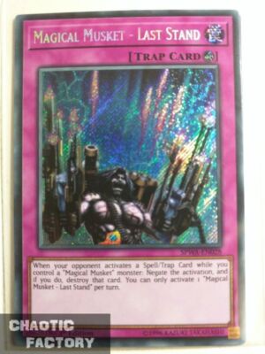 YUGIOH TCG SPWA-EN028 Magical Musket - Last Stand Secret Rare 1st ...