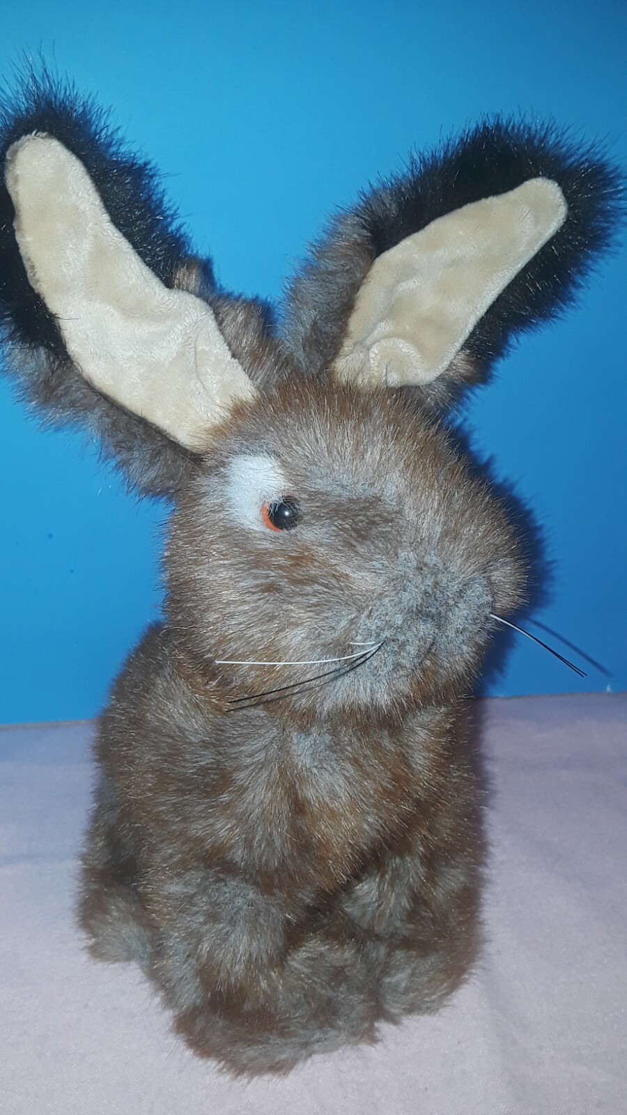 Adorable Brown Bunny Rabbit Plush 8" Stuffed Animal Poseable Ears ...