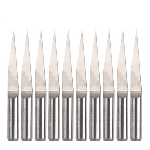 10PCS PCB 3D Engraving Bit Carbide V Shape 10Degree Milling Cutter 3 ...