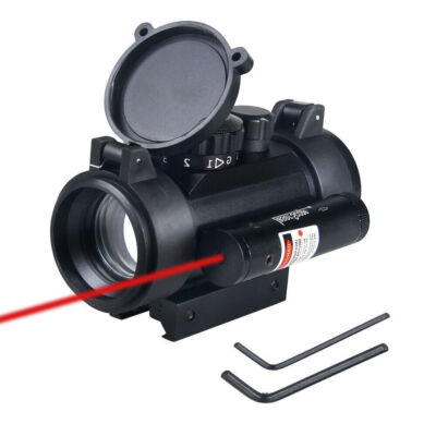 Reflex Green / Red Dot Sight Scope & Light Beam Combo Hunting w 20mm ...