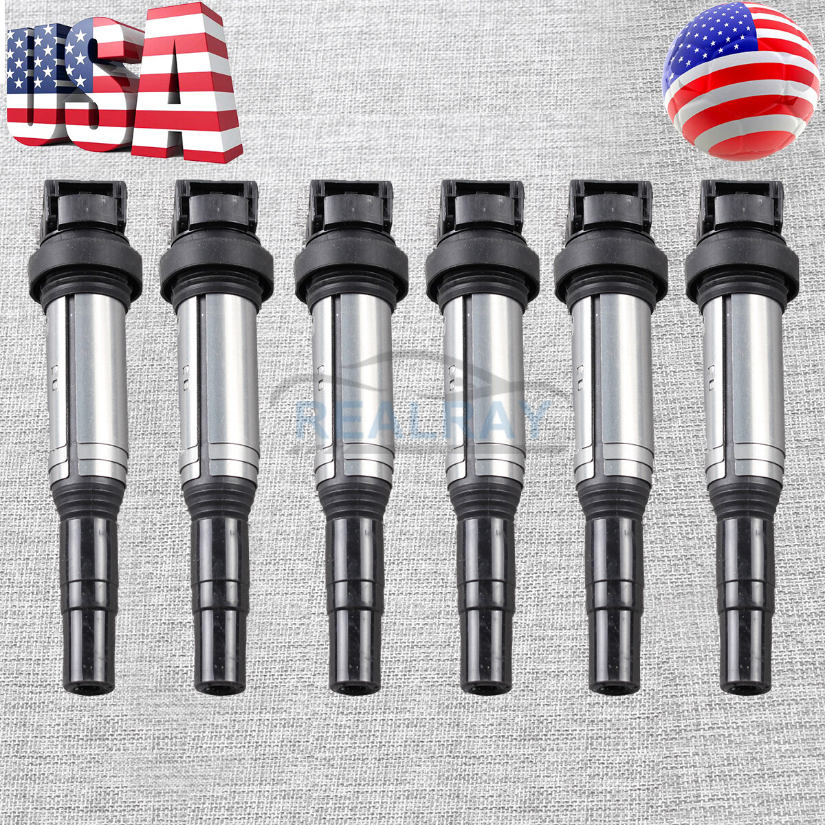 Set of 6 New Ignition Coils For BMW E82 F30 E90 E92 E93 330XI X3 X6 ...