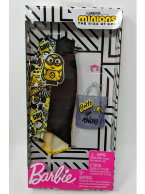 Barbie Minions Fashion The Rise Of GRU Barbie Complete Look Black ...