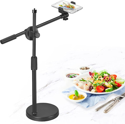 Overhead Phone Mount Live Streaming Phone Desktop Stand,Adjustable ...