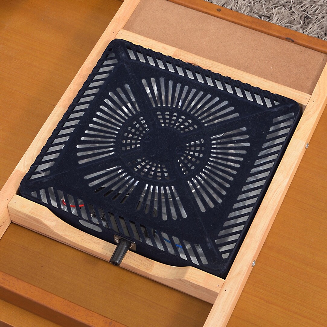 Kotatsu Table Electric Heater 30" Square Shape Walnut Wooden KT-107 ...