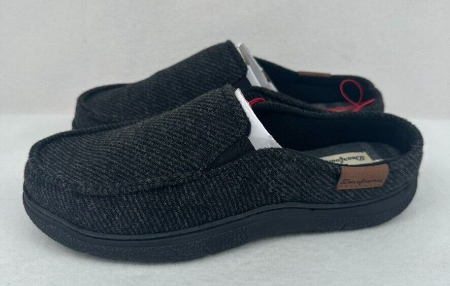 Dearfoam Men's Slipper Size M 9-10 - Black - NEW - 1624846