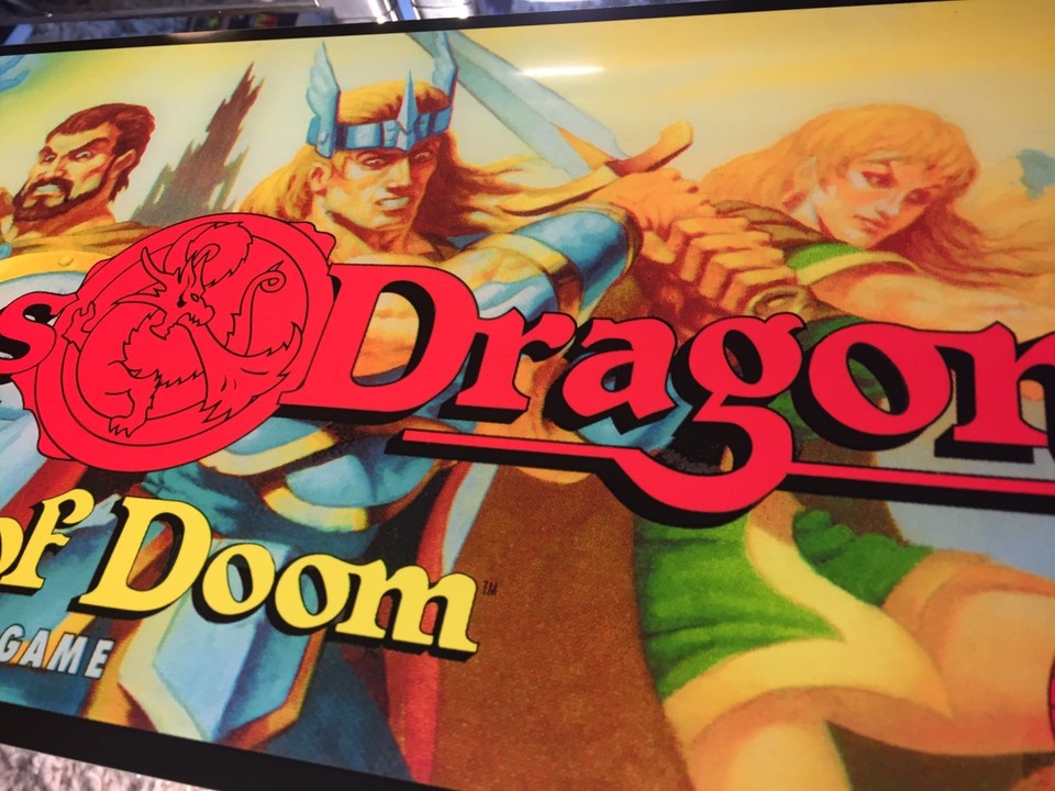 Dungeons and Dragons Tower of Doom Arcade Marquee 27"x8" | eBay