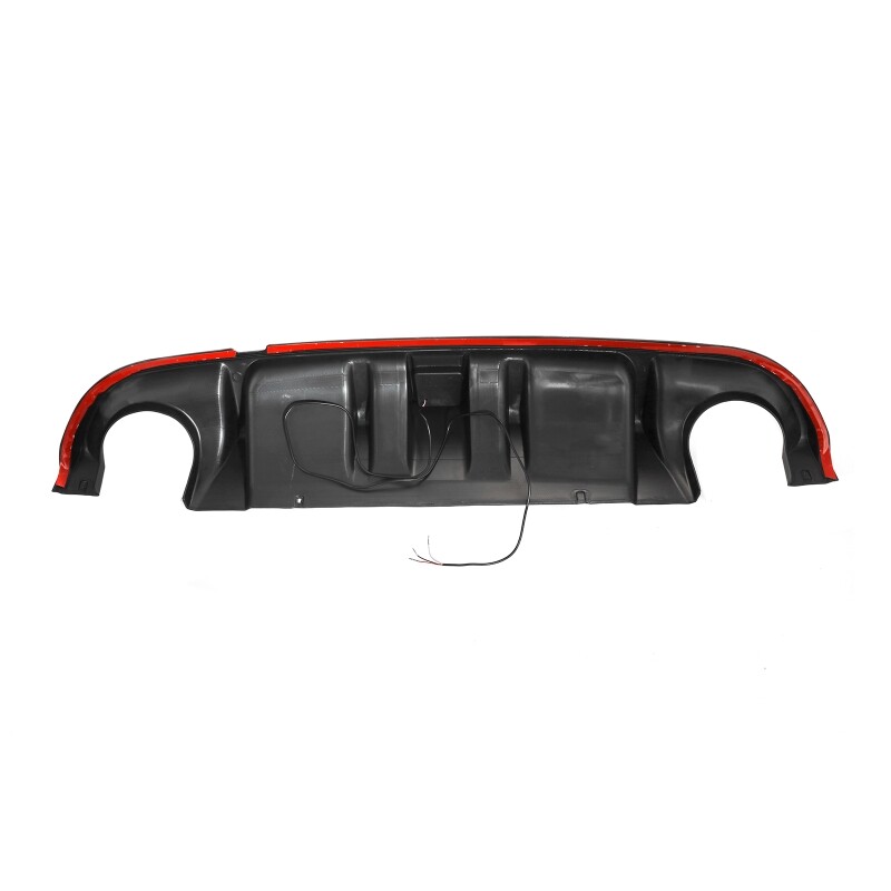 Carbon Fiber Rear Bumper Diffuser W/ LED Brake Light for Infiniti Q50 ...