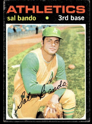 1971 Topps Sal Bando #285 Oakland Athletics Baseball Card | eBay