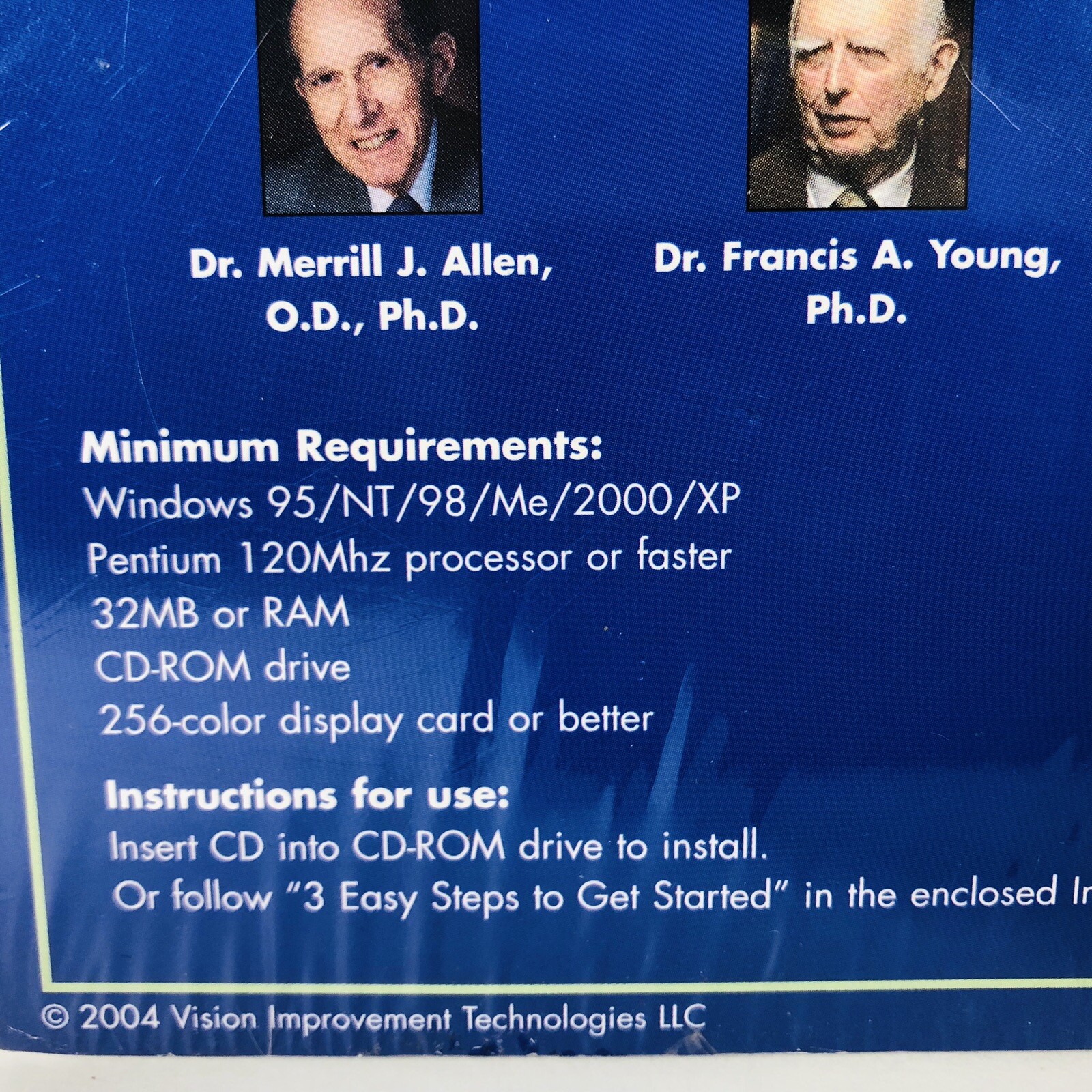 The See Clearly Method Windows 95 NT 98 Me 2000 XP Cd rom Eyestrain ...