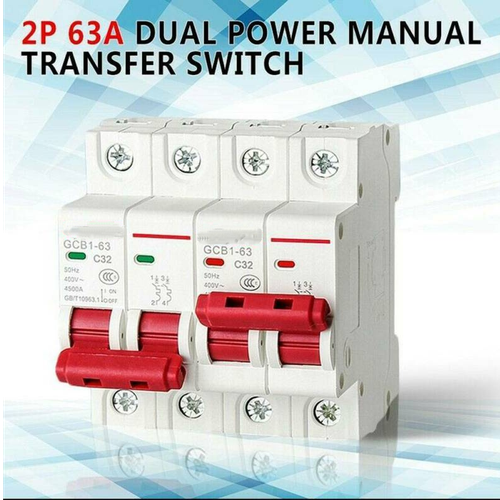 Small Interlock Circuit Breaker Manual Switch Dual Power Supply ...