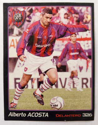 2002 Fútbol Argentino Alberto Acosta Card San Lorenzo de Almagro Hero ...