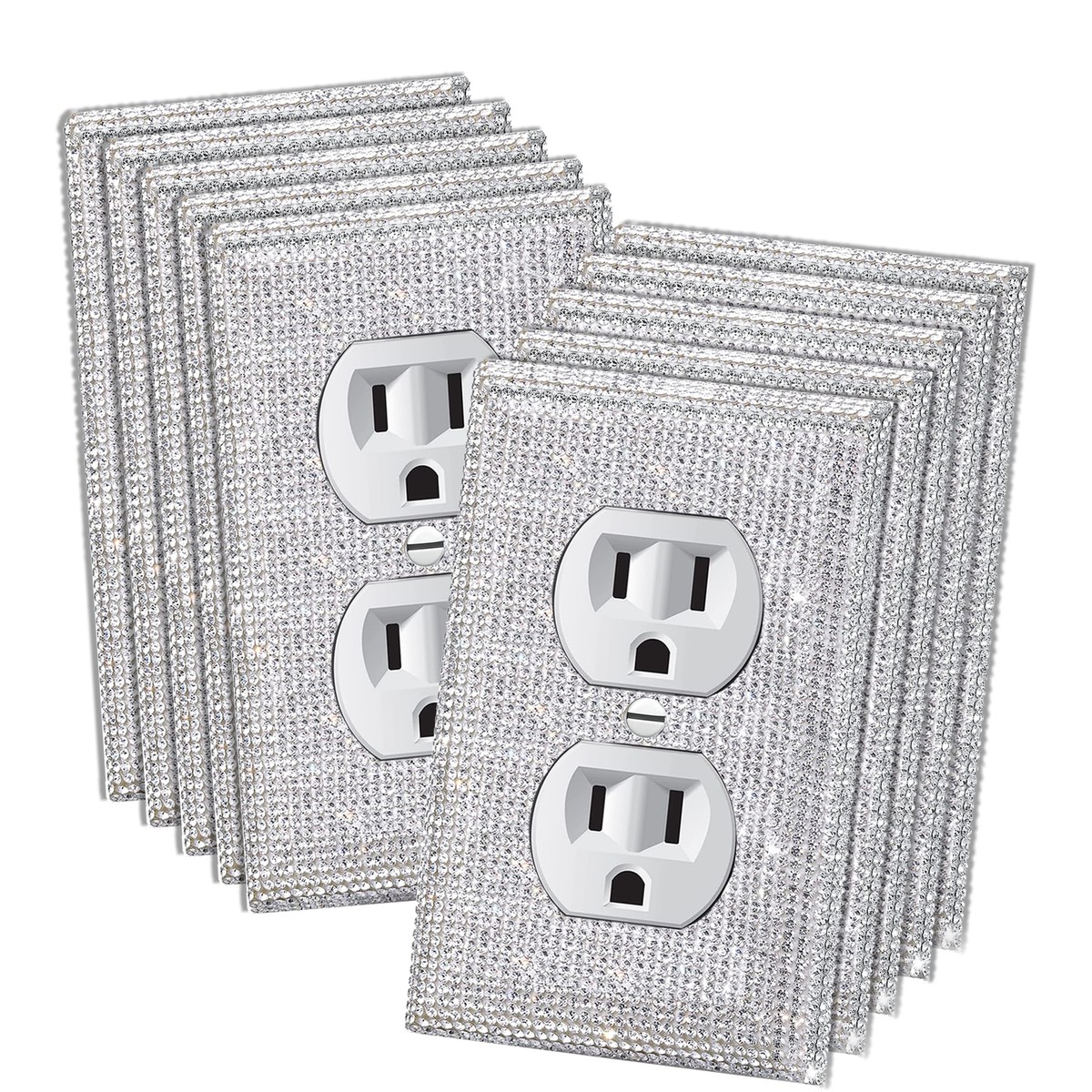 Silver Decorative Outlet Covers