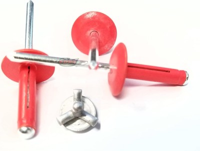 Fluoresent Red Exploding Pop Rivets 3/16" Tri-Fold Large Head Aluminum ...