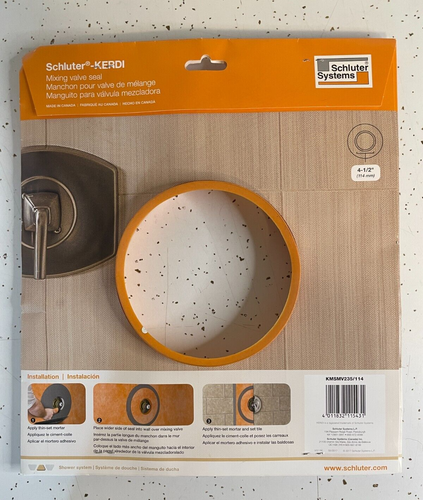 Schluter Kerdi Mixing Valve Seal w/ Rubber Gasket - 4-1/2" | eBay