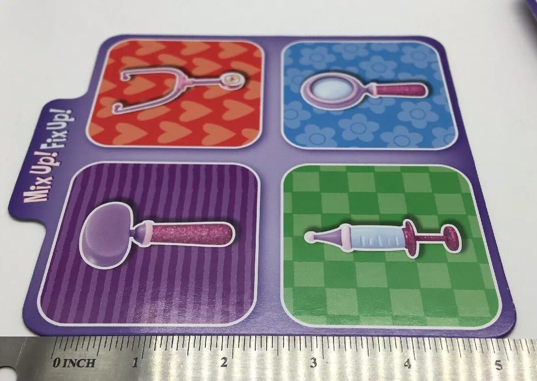 Doc McStuffins MIX UP! FIX UP! Game Replacement Pieces 8 X-RAY CARDS | eBay