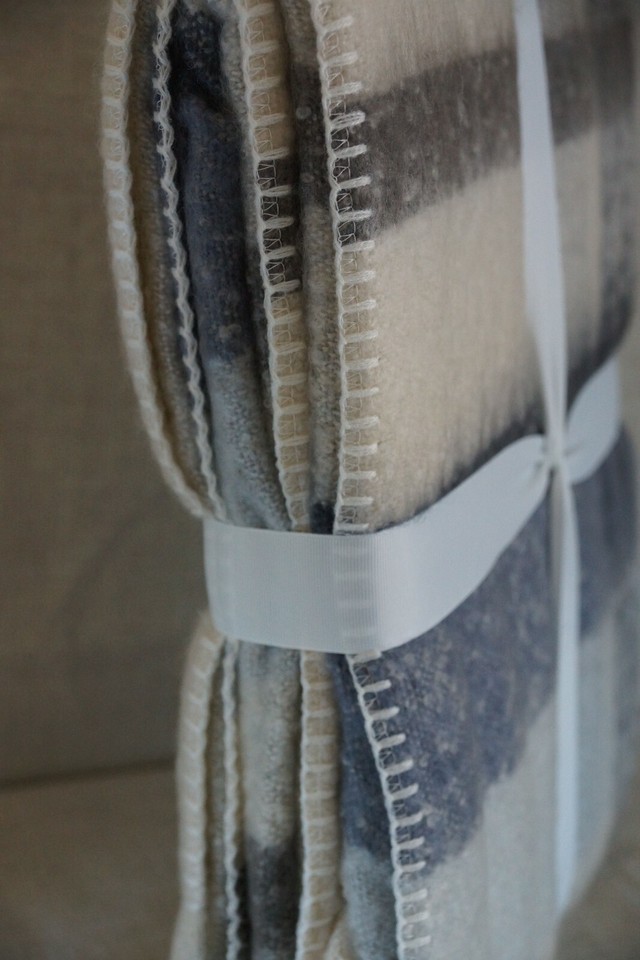 UGG Colton Muted Plaid Throw Blanket Wool-Blend Imperial Whipstitch 50 ...