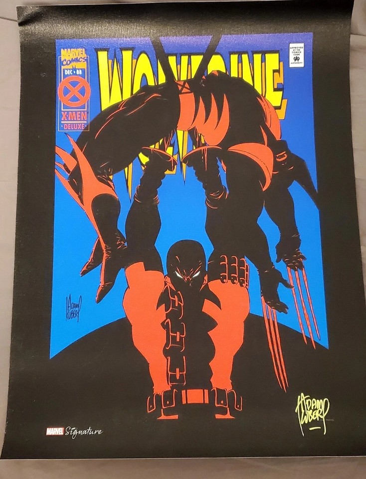 WOLVERINE #88 SIGNATURE SERIES ADAM KUBERT POSTER 24X18 CANVAS OFFICIAL ...