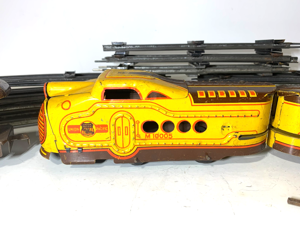 Vintage Marx M10005 Union Pacific Metal Wind up Train Set - w/ Track | eBay