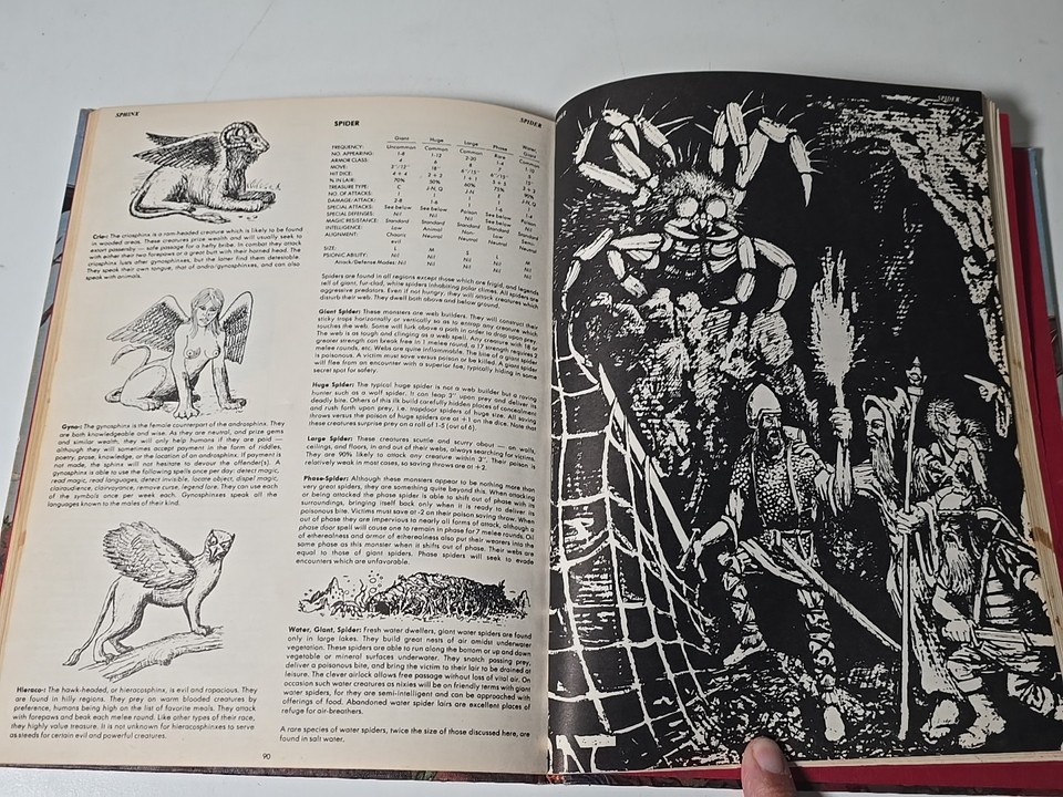 Advanced Dungeons and Dragons Monster Manual 1st Print - First Edition ...