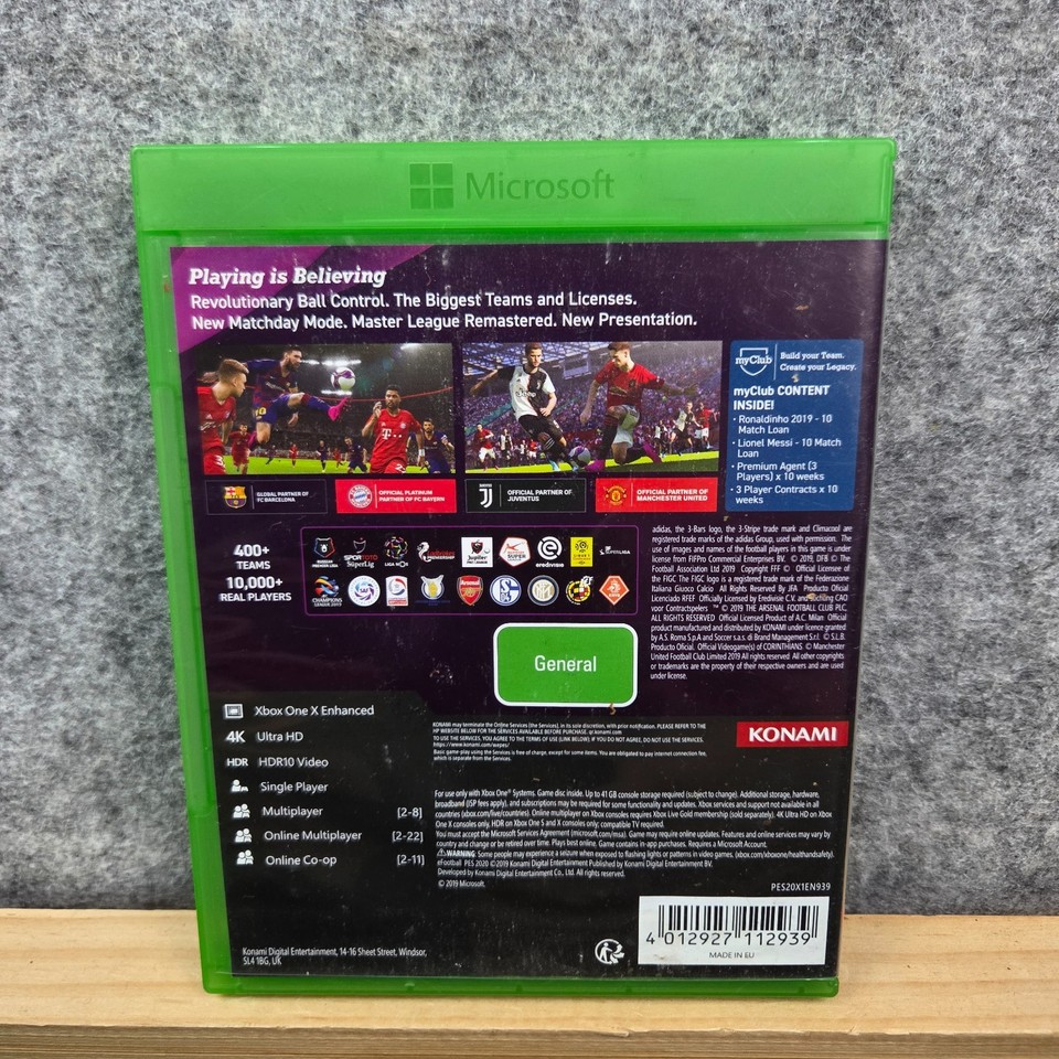 Football PES 2020 Microsoft Xbox One | eBay