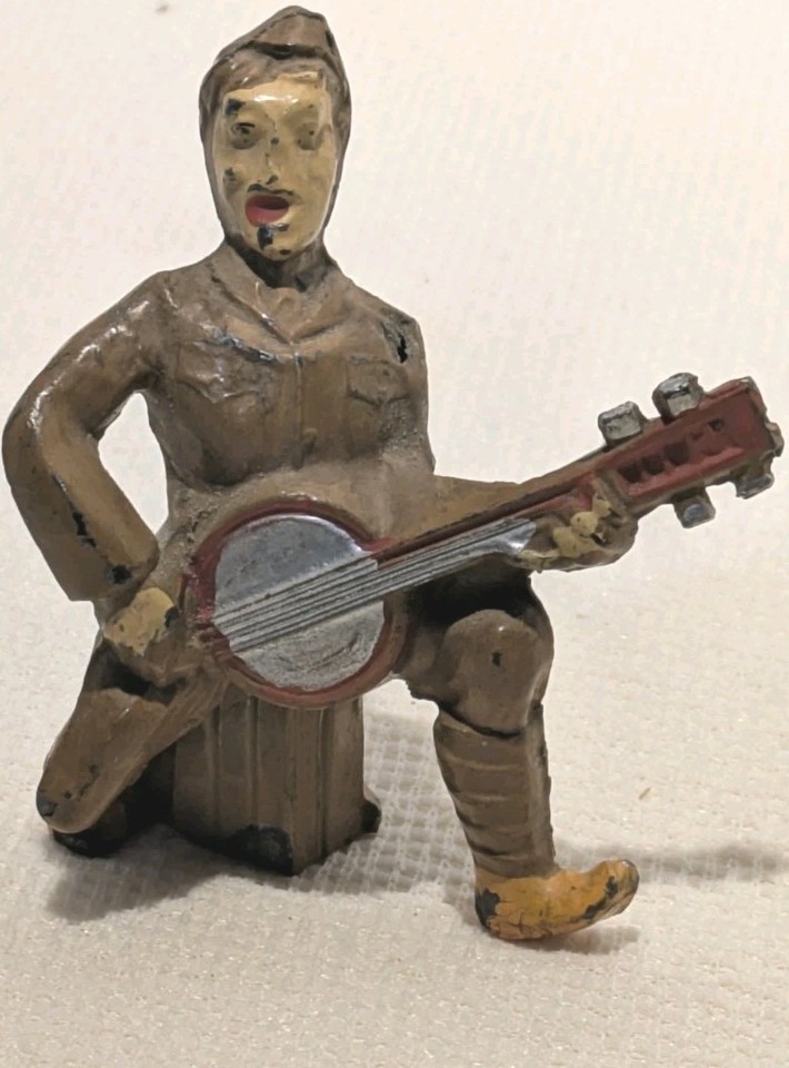 Manoil, Lead Toy, Figures, Soldier Playing Banjo M95 | eBay