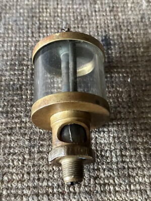 Vintage Brass And Glass Drip Oiler Essex Lubricator Detroit | eBay