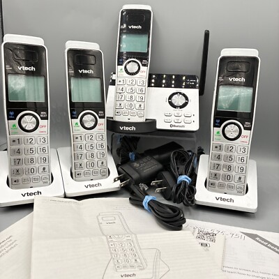 VTech IS8121-4 Super Long Range DECT 6.0 Bluetooth 4 Handset and ...