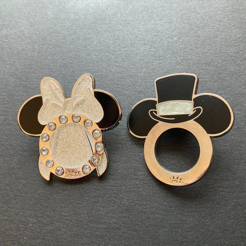 Minnie Mrs. Wedding Ring & Mickey Mr. Wedding Ring 2 PINS Disney Pin ...