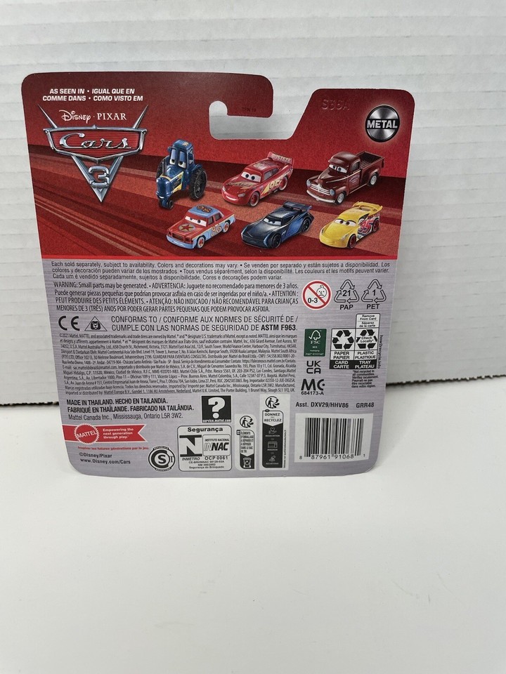 DISNEY PIXAR CARS 3 ERIC BRAKER SYNERG METAL 2024 887961910681| eBay