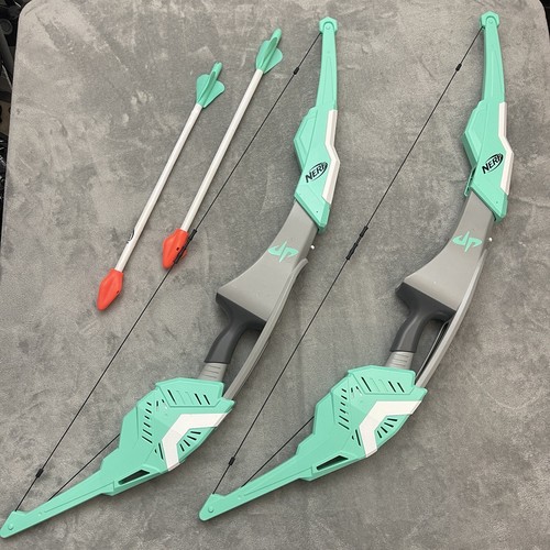 NERF Sports 2016 Dude Perfect DP Logo Toy Trick Shot Archery 2 Bows 2 ...