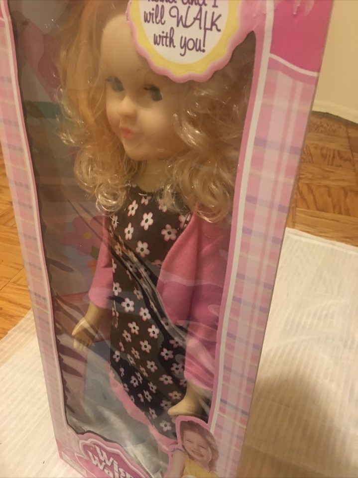 2013 UNEEDA WISPY WALKER 27" WALKING DOLL - BLOND HAIR, BLUE EYES | eBay